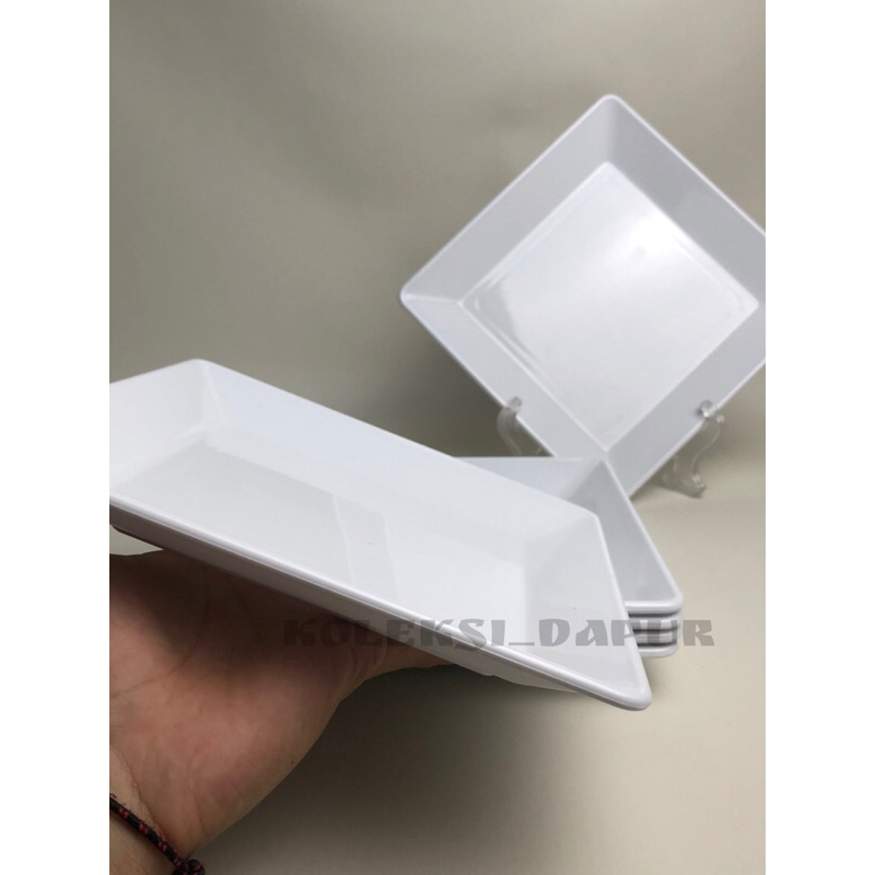 Jual ( 6 pcs ) Piring Persegi Semi Melamin Dinnerware ,Piring Semi ...