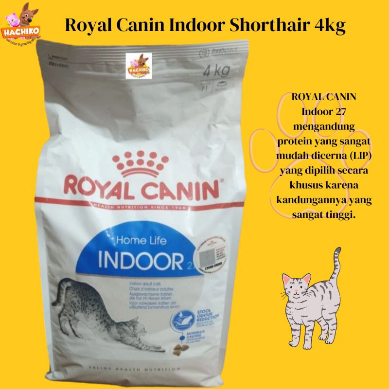 Jual Royal Canin Indoor Shorthair 4kg / Royal Canin Home Life Indoor 27 ...
