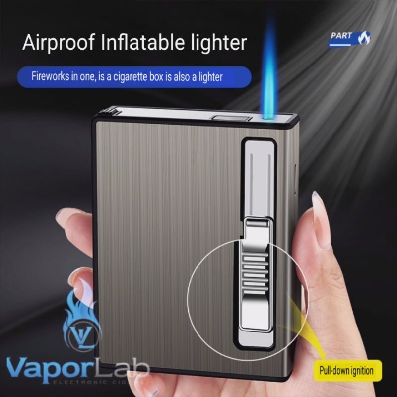 Jual kotak box tempat rkk focus YH116 cig case lighter plus korek api double storage unik ...