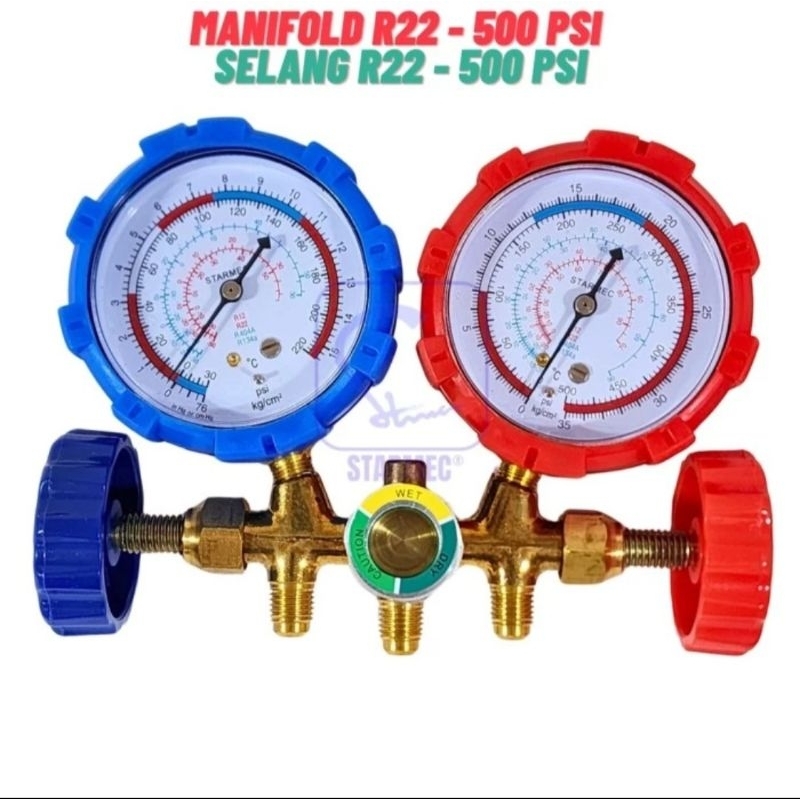 Jual manifold double utk r22 r32 r134a r410 | Shopee Indonesia