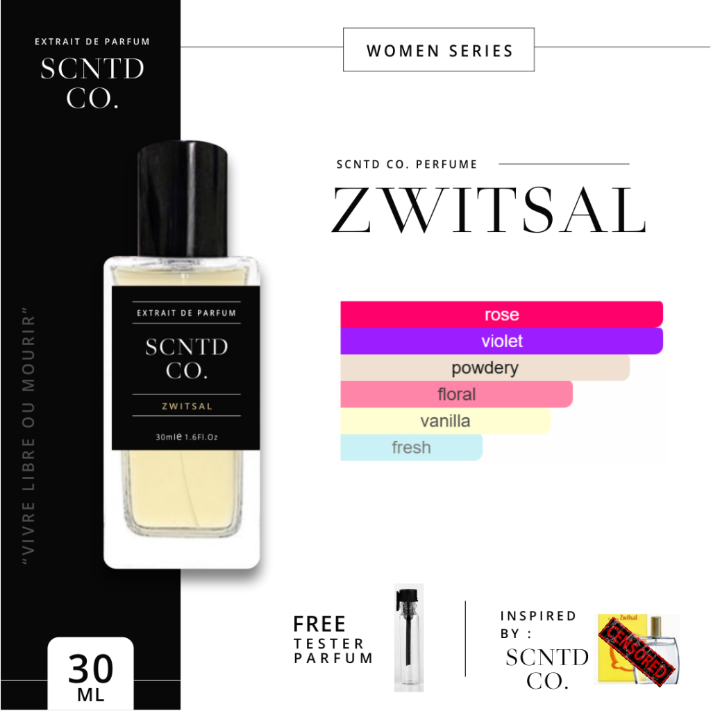 Jual Parfum ZWITSAL by SCNTD Co Perfume - FREE TESTER PARFUM | Shopee ...