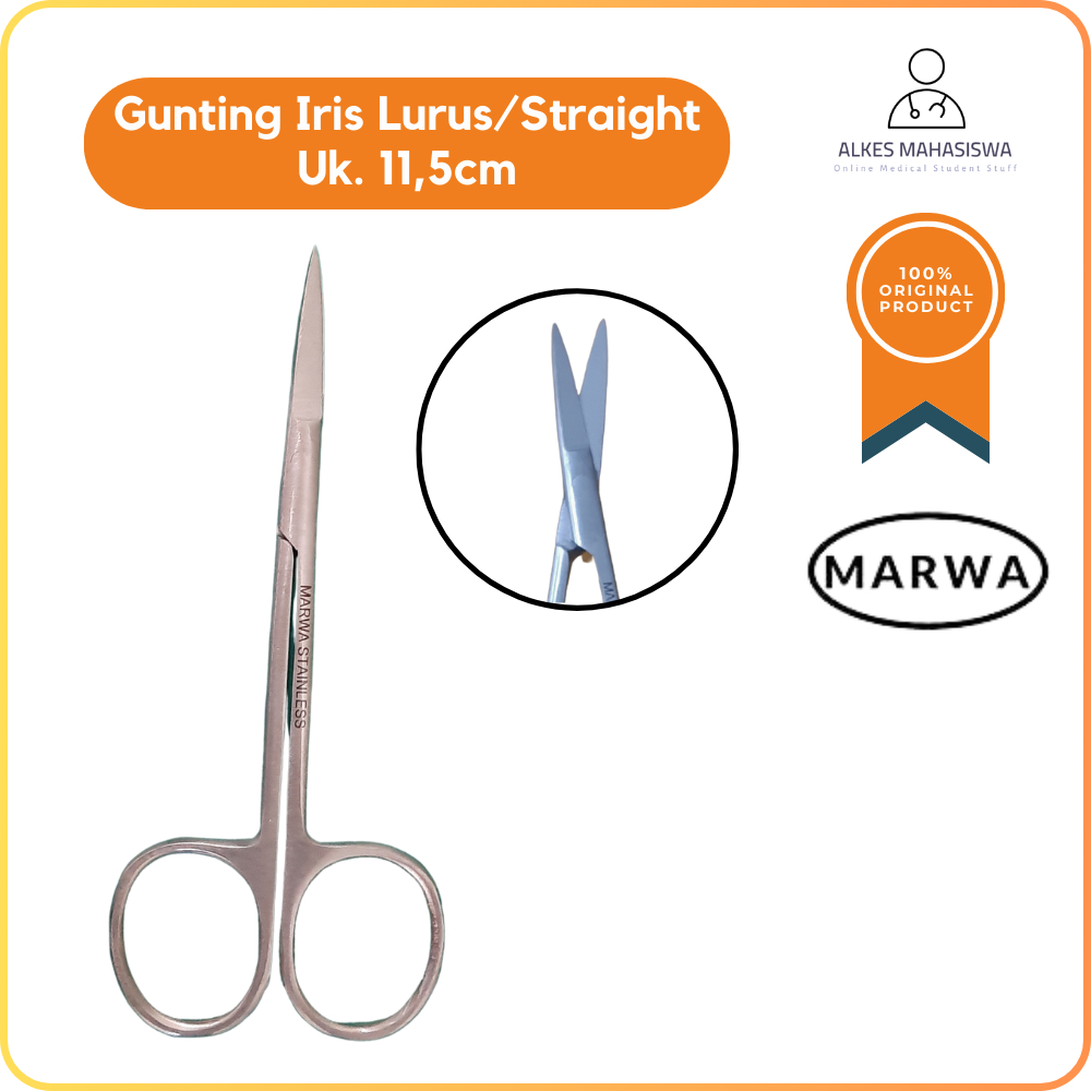 Jual Gunting Iris Gunting Kecil Lurus Tajam Tajam Stainless Steel Marwa ...