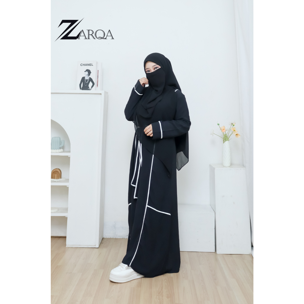 Jual ZARQA - Abaya Gamis Maxi | Dress Arab Saudi Abaya hitam polos ...