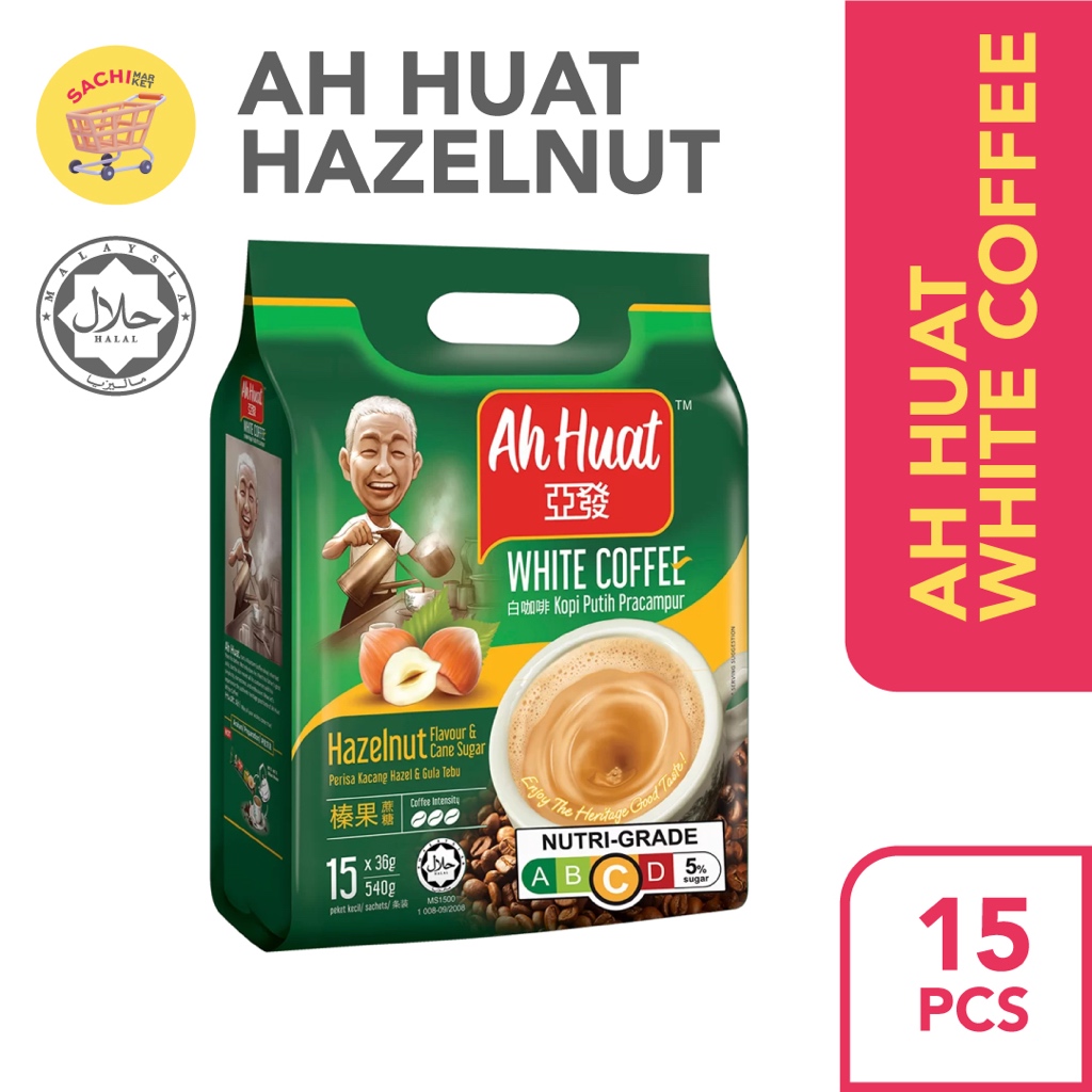 Jual KOPI AH Huat White Coffee Malaysia Hazelnut /Ahuat / Ahhuat Coffee ...