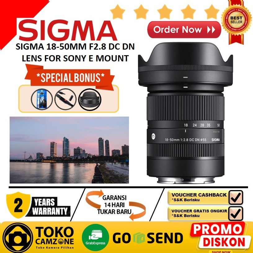 Jual Lensa Sigma 18-50mm f2.8 DC DN Contemporary Lens for Sony E Mount ...