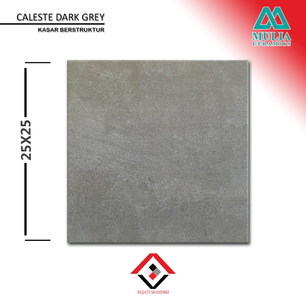 Jual keramik 25x25 - motif batu alam - mulia caleste dark grey | Shopee ...