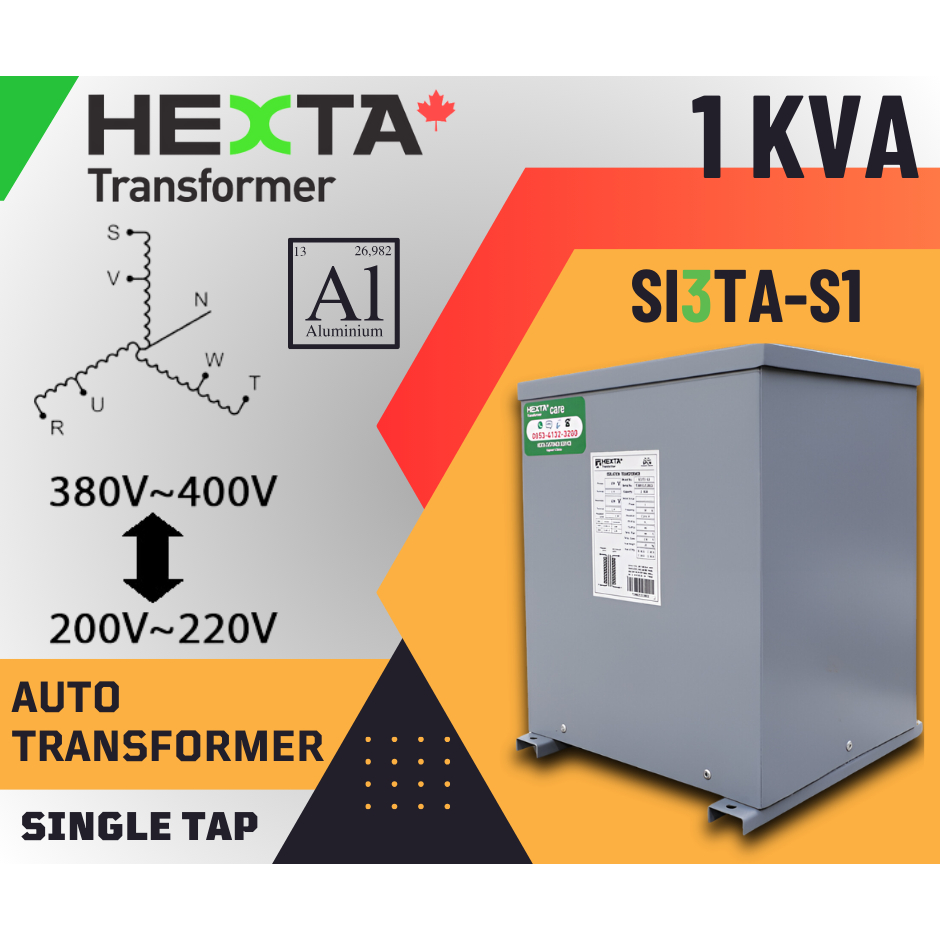 Jual Trafo Listrik Auto Transformer Hexta single tap 1kva | Shopee ...