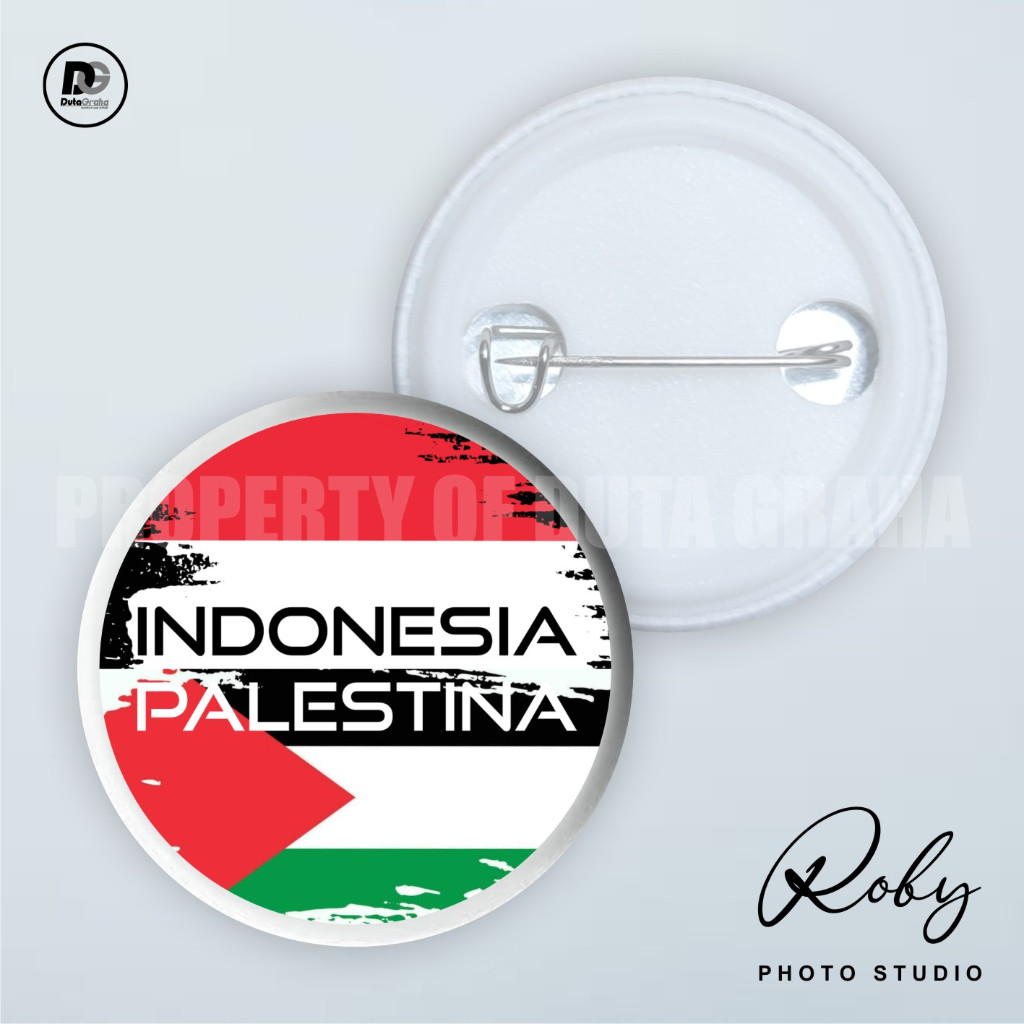 Jual [PIN PRESS] INDONESIA PALESTINA Pin Bros Aksesoris Souvenir ...