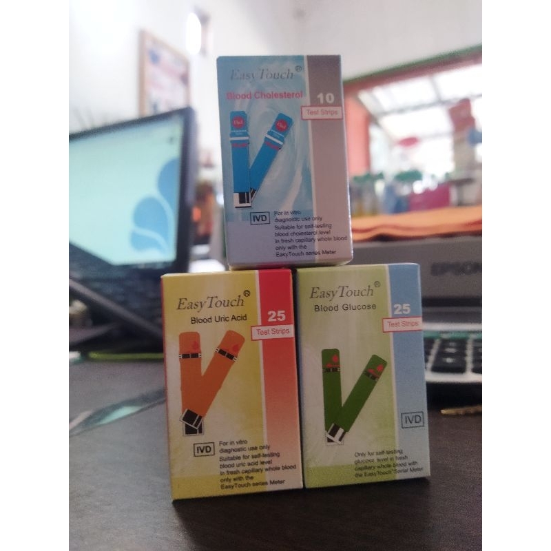 Jual Easy Touch Stik Gula, Stik Cholesterol, Stik Asam Urat | Shopee ...