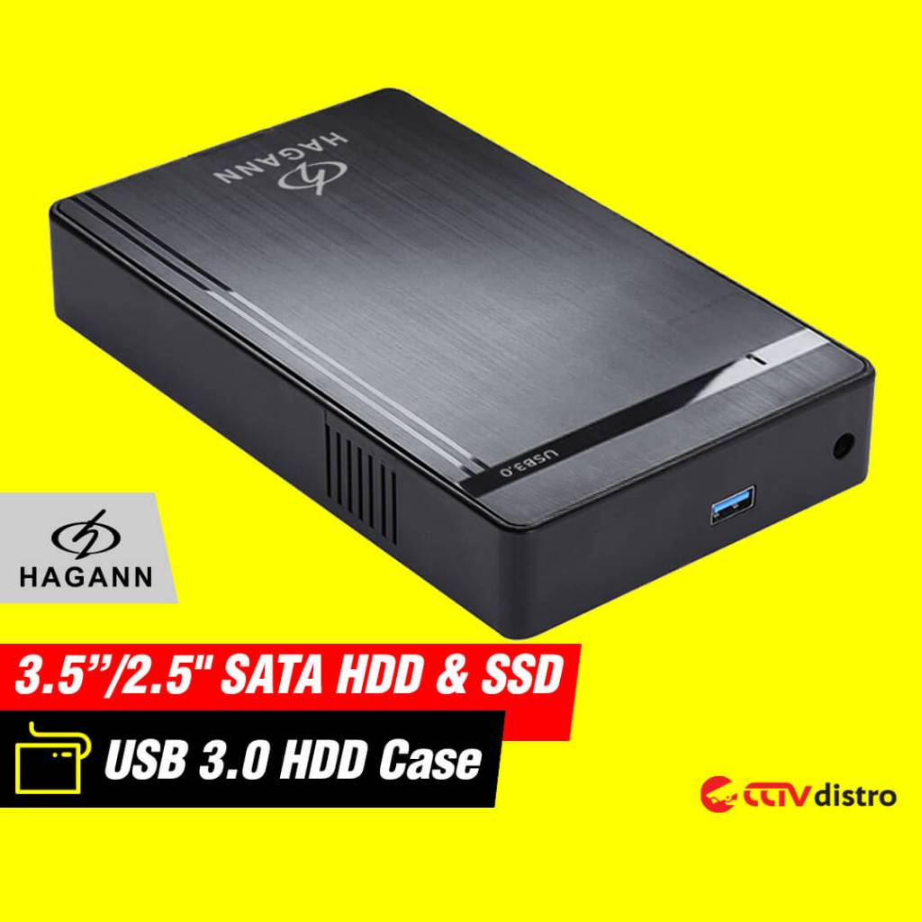 Jual Enclosure HDD 3.5" Eksternal USB 3.0 SATA / Case Hardisk External 3.5" / HAGANN HDA-E37 ...