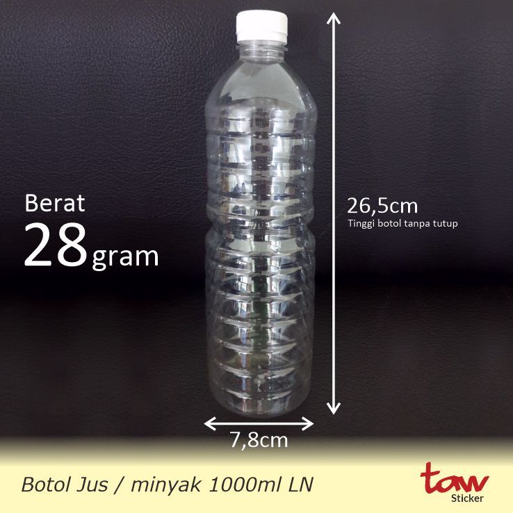 Jual G Botol 1000ml 1000 ml 1 liter LN Jus Minyak kopi teh minuman cafe ...