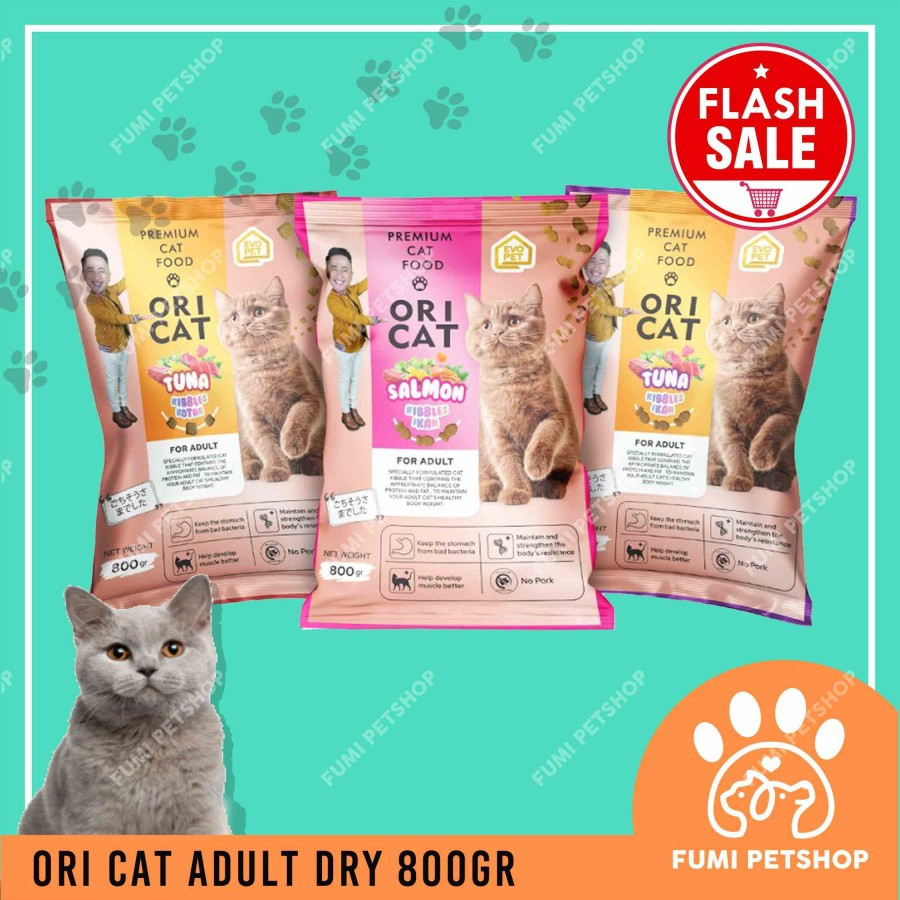 Jual MAKANAN KUCING ORI CAT FOOD 800GR ( ORICAT ) | Shopee Indonesia