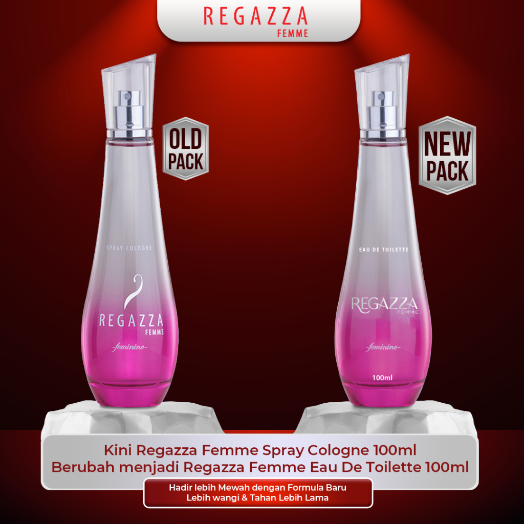 Jual Regazza Spray Cologne Feminine (Pink, 100ml) | Shopee Indonesia