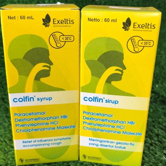 Jual COLFIN SIRUP 60 ML COLFIN SIRUP BATUK PILEK FLU DEMAM COLFIN SIRUP ...
