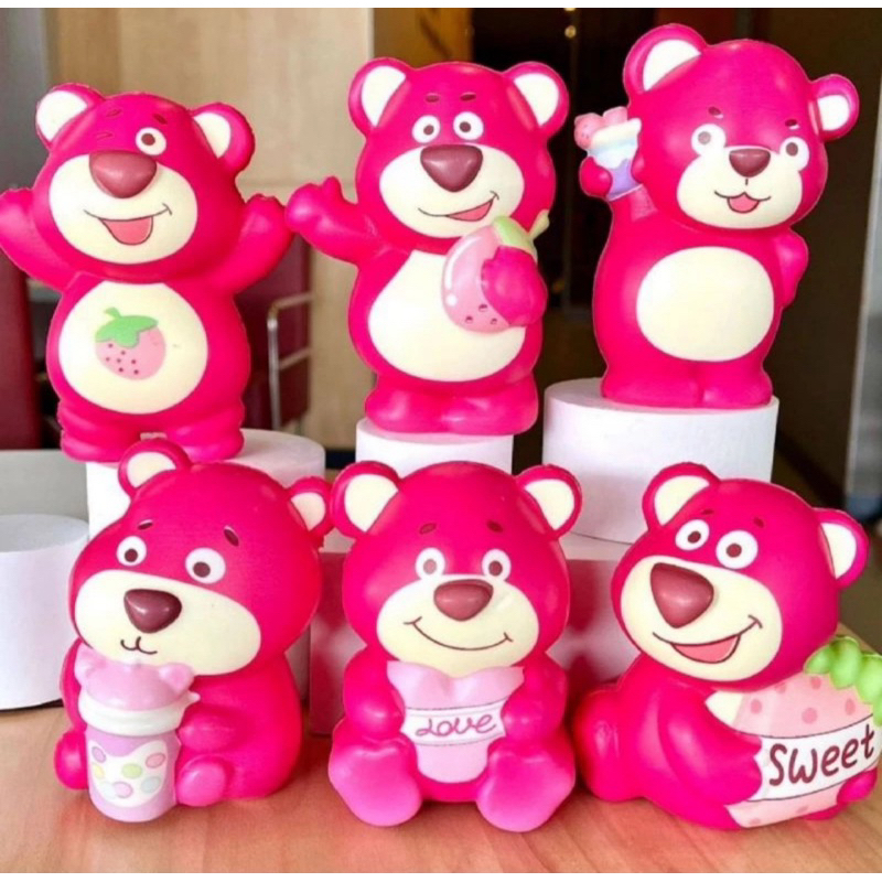 Jual Squishy LOTSO Mainan Viral Lucu Gemoy / Squishy Karakter Lotso ...