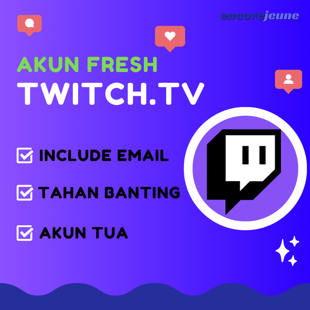 Jual Akun Twich.TV Akun included email/Tua tahan banting | Shopee Indonesia