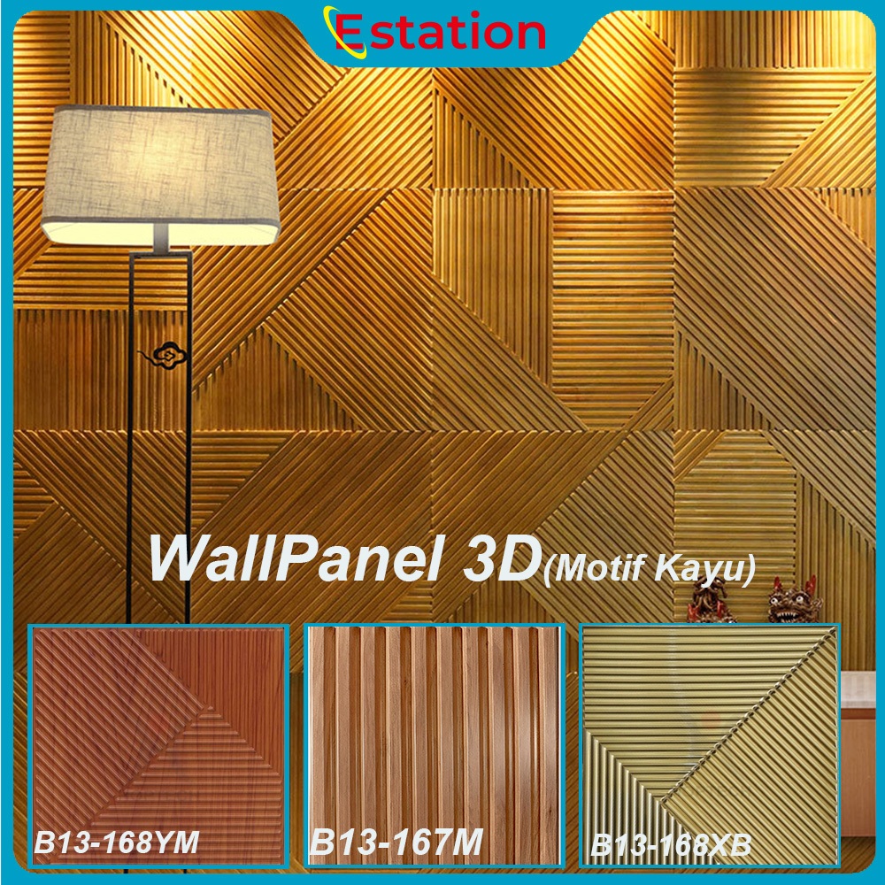 Jual Estation - Wall Panel 3D PVC Wallpanel Wallpaper Dinding / WALL ...