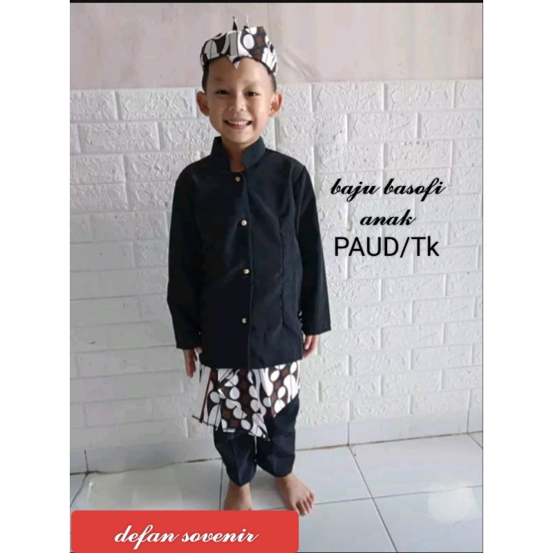 Jual baju basofi anak PAUD/Tk /baju adat Jawa Timur anak PAUD/TK ...