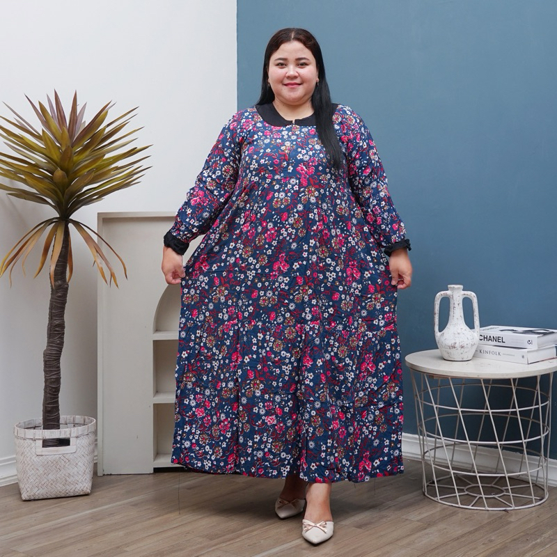 Jual [New Arrival] Dress Jumbo Ld 130 Cm | Daster Kekinian Busui ...