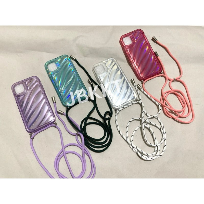 Jual LANYARD SLING DAZZLE WAVE CASE IPHONE 15 PRO MAX PLUS 14 13 12 11 ...