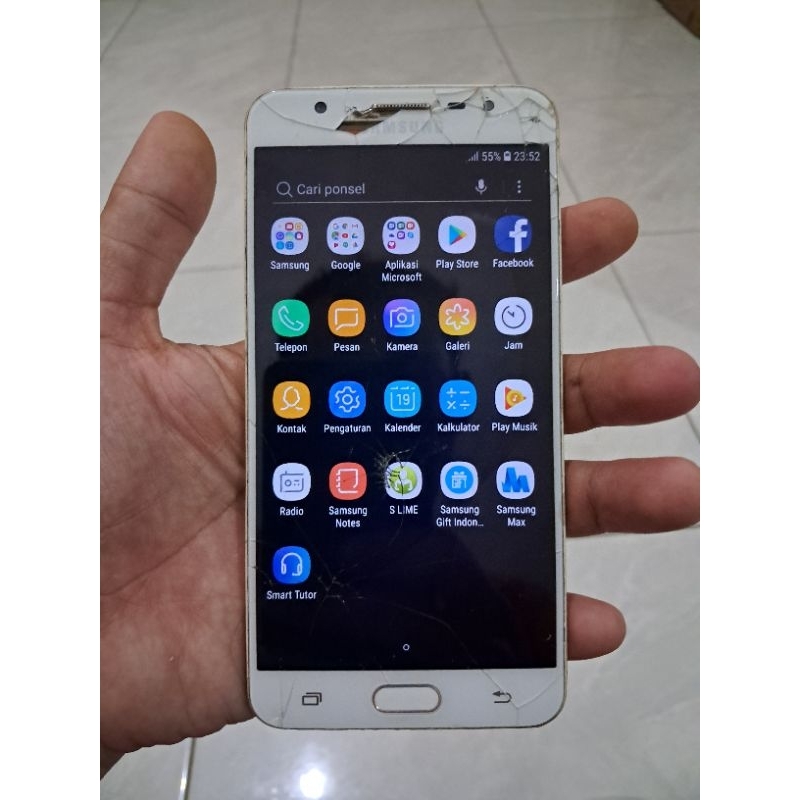 Jual Samsung Galaxy J7 Prime Ram 3/32 4G ( Minus layar retak sentuh ...