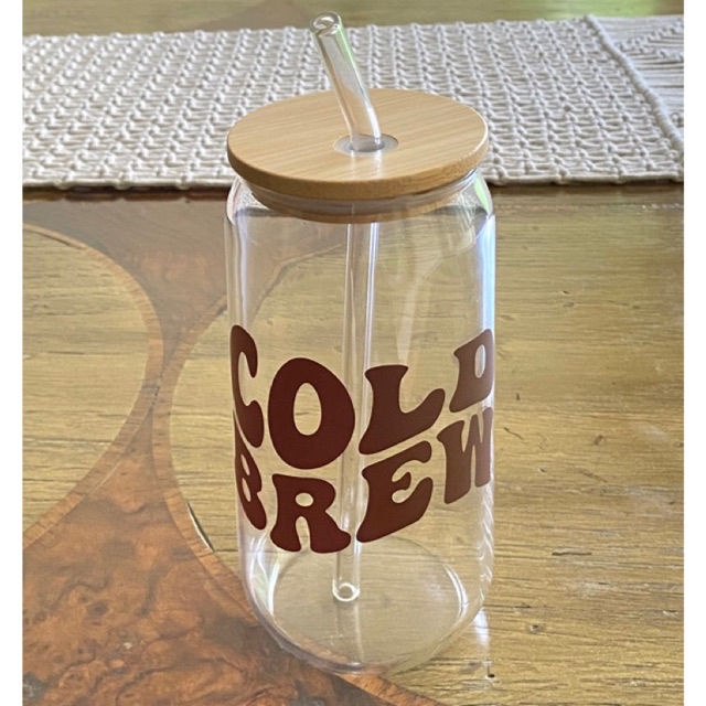 Jual Cold Brew Design Iced Coffee Tea Glass Tumbler | Shopee Indonesia