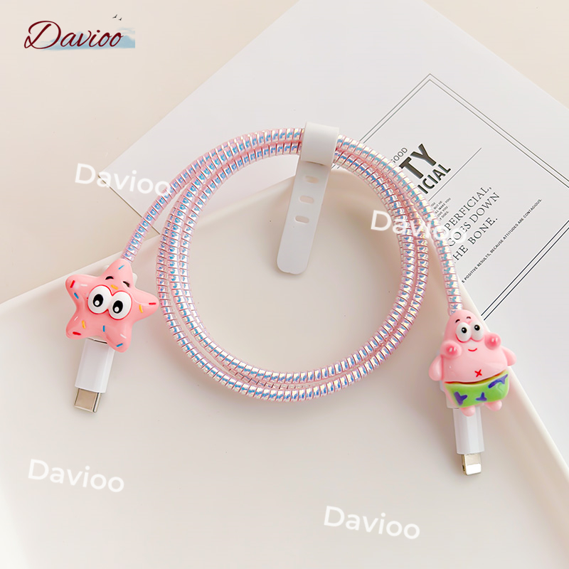 Jual 1 Set 4 item Pelindung Kabel Charger Kabel Data Kawat Kabel Data ...