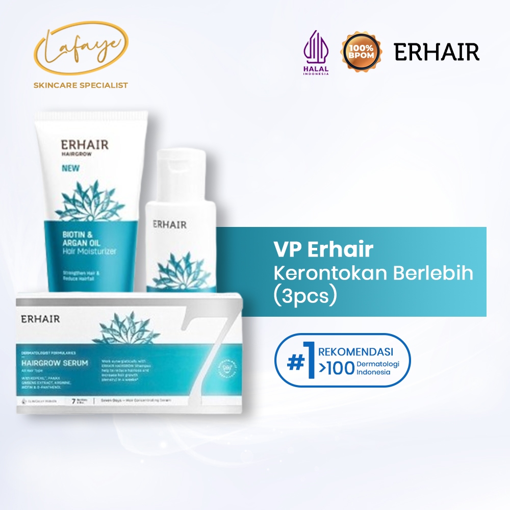 Jual ERHA ERHAIR Hairgrow Shampoo + Moisturizer + Serum - Penumbuh ...