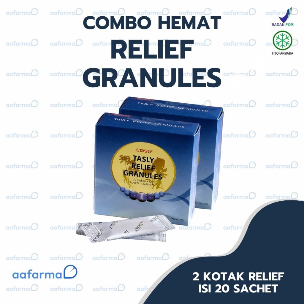 Jual TASLY Relief Granules Combo Hemat (2 KOTAK) | Shopee Indonesia