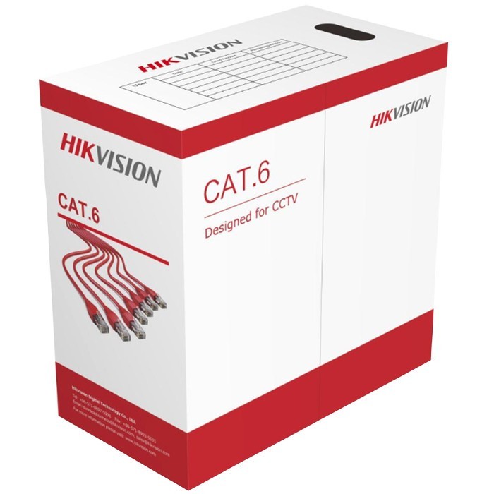 Jual Kabel UTP Cat6 Hikvision DS-1LN6UTC0 305m Solid Copper Cable U/UTP ...