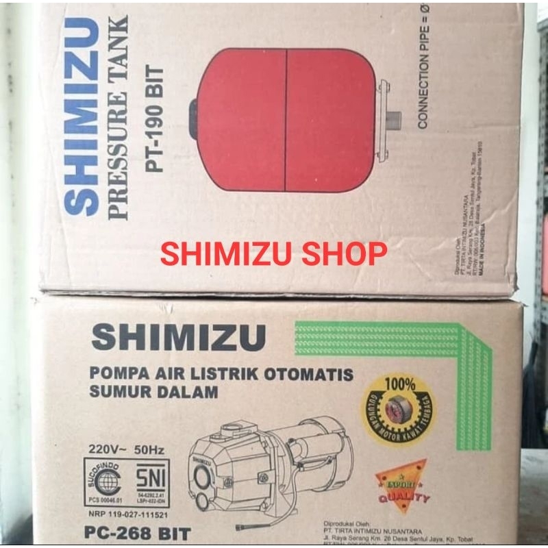 Jual POMPA AIR SHIMIZU JET PUMP 250WATT / POMPA SUMUR DALAM SHIMIZU PC268BIT | Shopee Indonesia