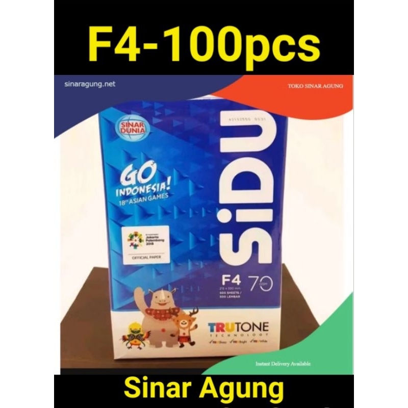 Jual kertas HVS sinar dunia F4 70g ECERAN isi 100lembar | Shopee Indonesia