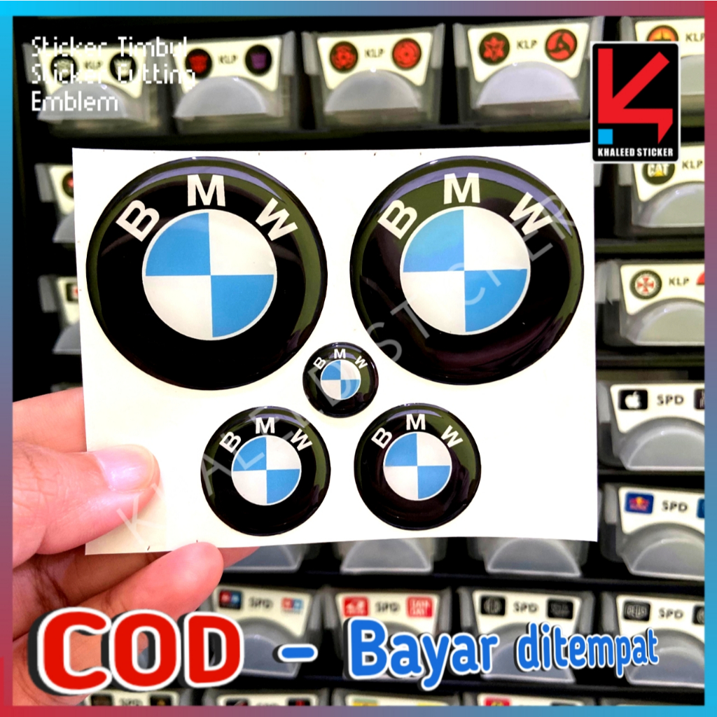 Jual Sticker emblem BMW Stiker timbul stiker motor emblem Nmax Aerox ...