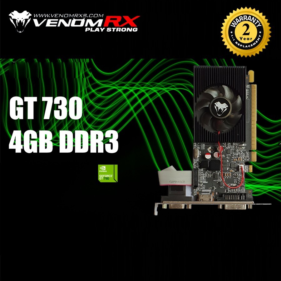 Jual VenomRX VGA Card Nvidia GeForce GT730 4GB DDR3 128 Bit - Gatotkaca Electronics | Shopee ...