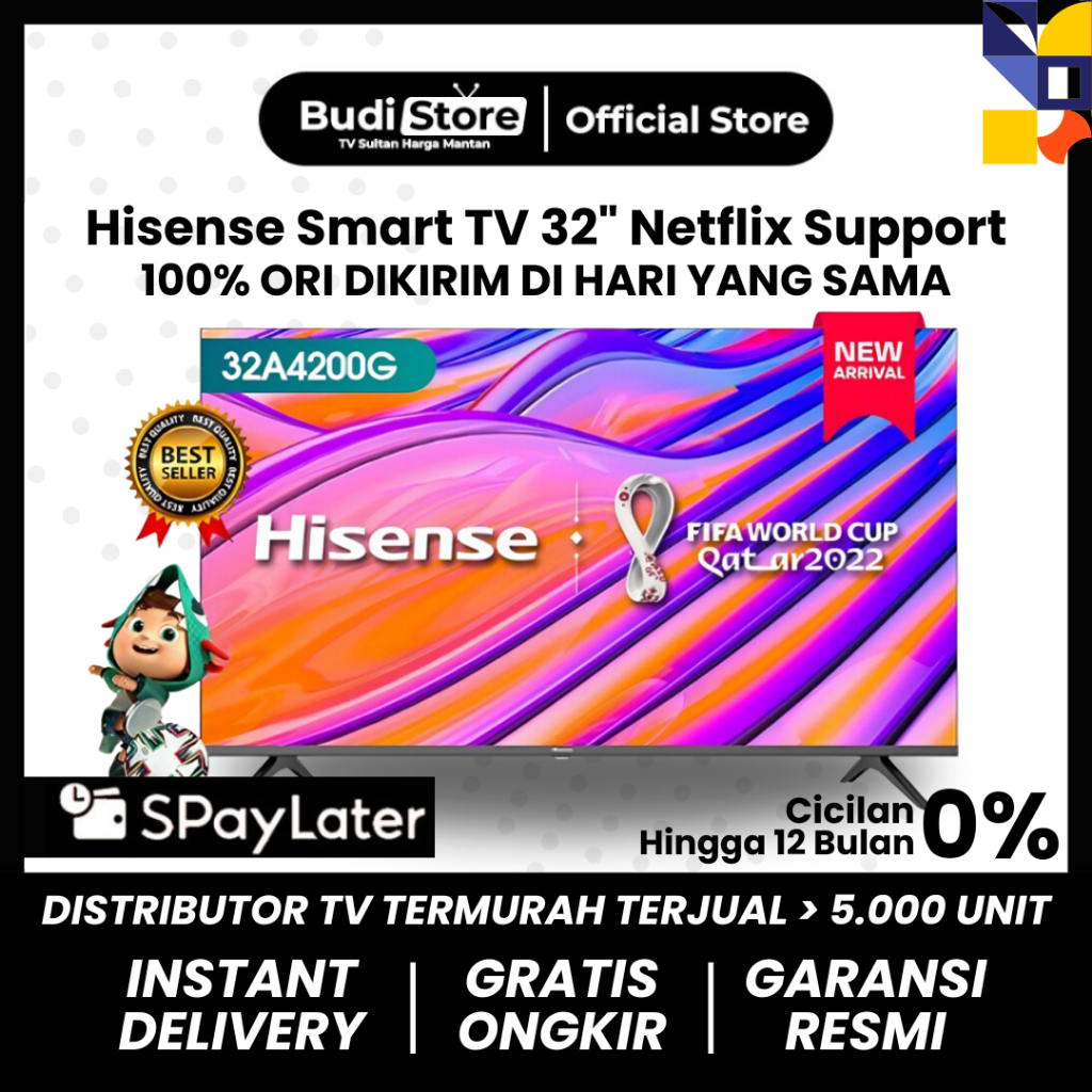 Jual Hisense Android TV 32 Inch Android 11 Bezelless Design Voice ...