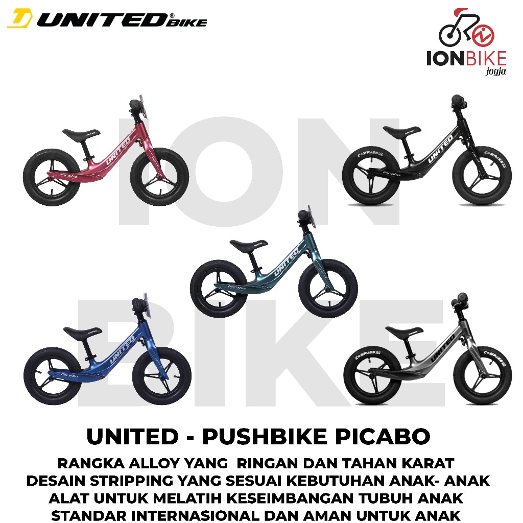 Jual Push Bike United Picabo Air Magnesium Balance Bike Pushbike Sepeda ...