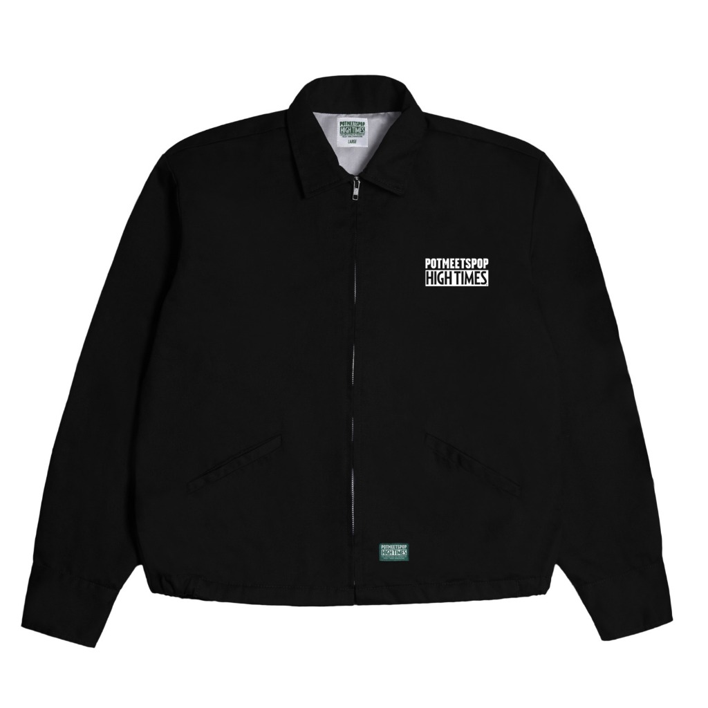 Jual POT MEETS POP X HIGH TIMES - TRANS-MARIJUANA SOUVENIR JACKET BLACK ...