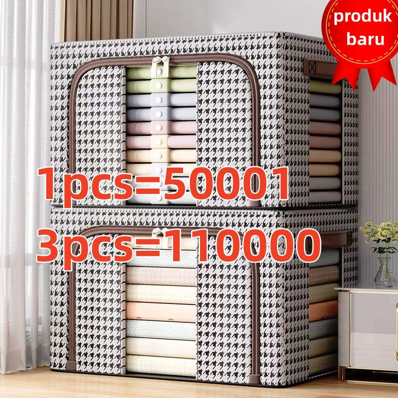 Jual tahan air storage box 66/100L Lipat kotak penyimpanan pakaian ...