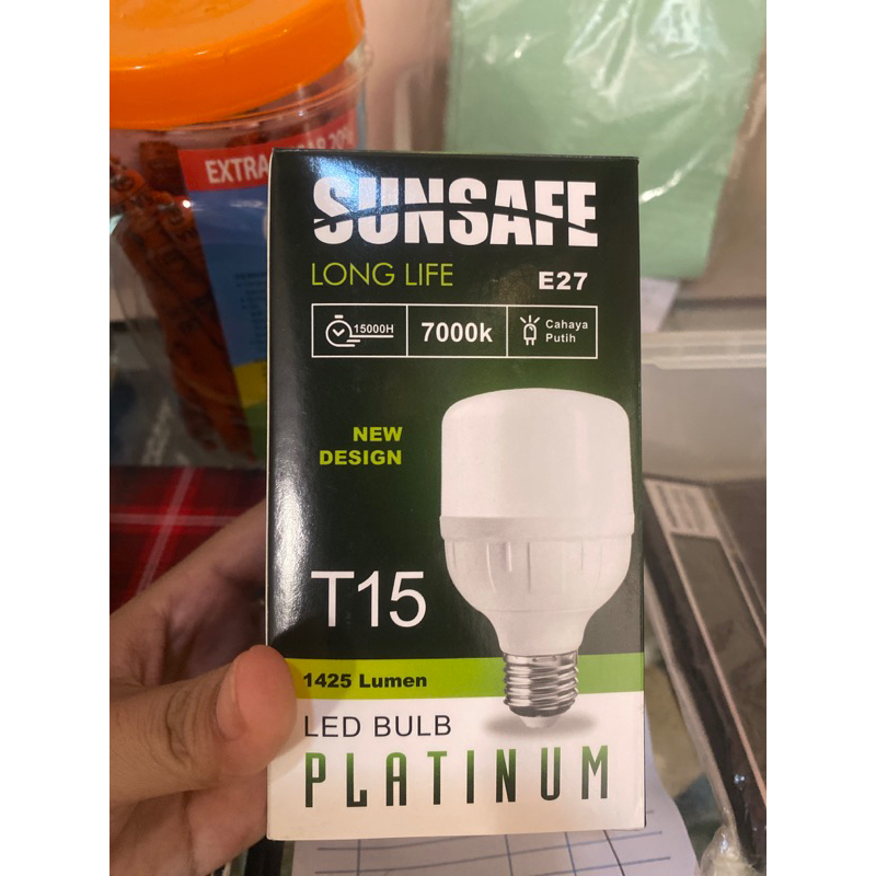 Jual SUNSAFE LAMPU LED T-BULB 15 WATT | Shopee Indonesia