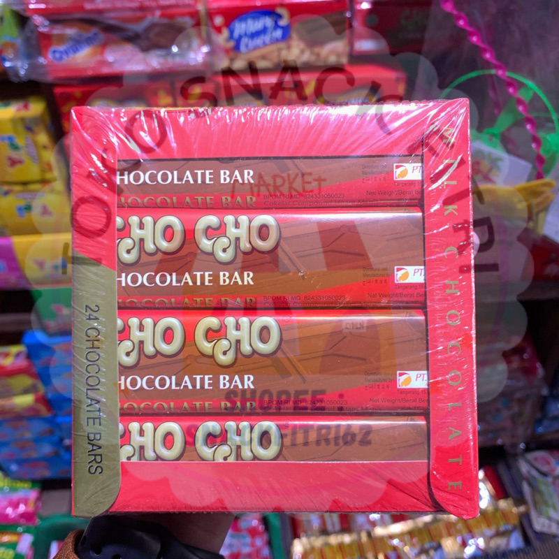 Jual CHO CHO CHOCOLATE BAR@ 24pcs | Shopee Indonesia