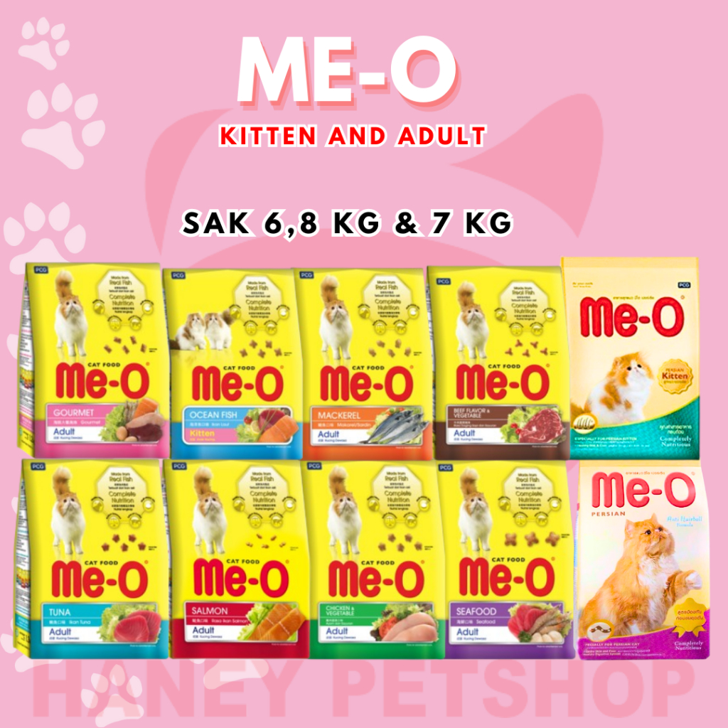 Jual ME-O Dry Food Sak 6,8Kg 7Kg MEO Makanan Kucing Kering Pakan Kucing ...
