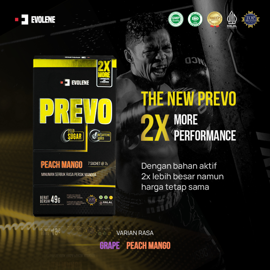 Jual Evolene Prevo Pre Workout 7 SACHET - Energy Drink - Evolen APEL ...