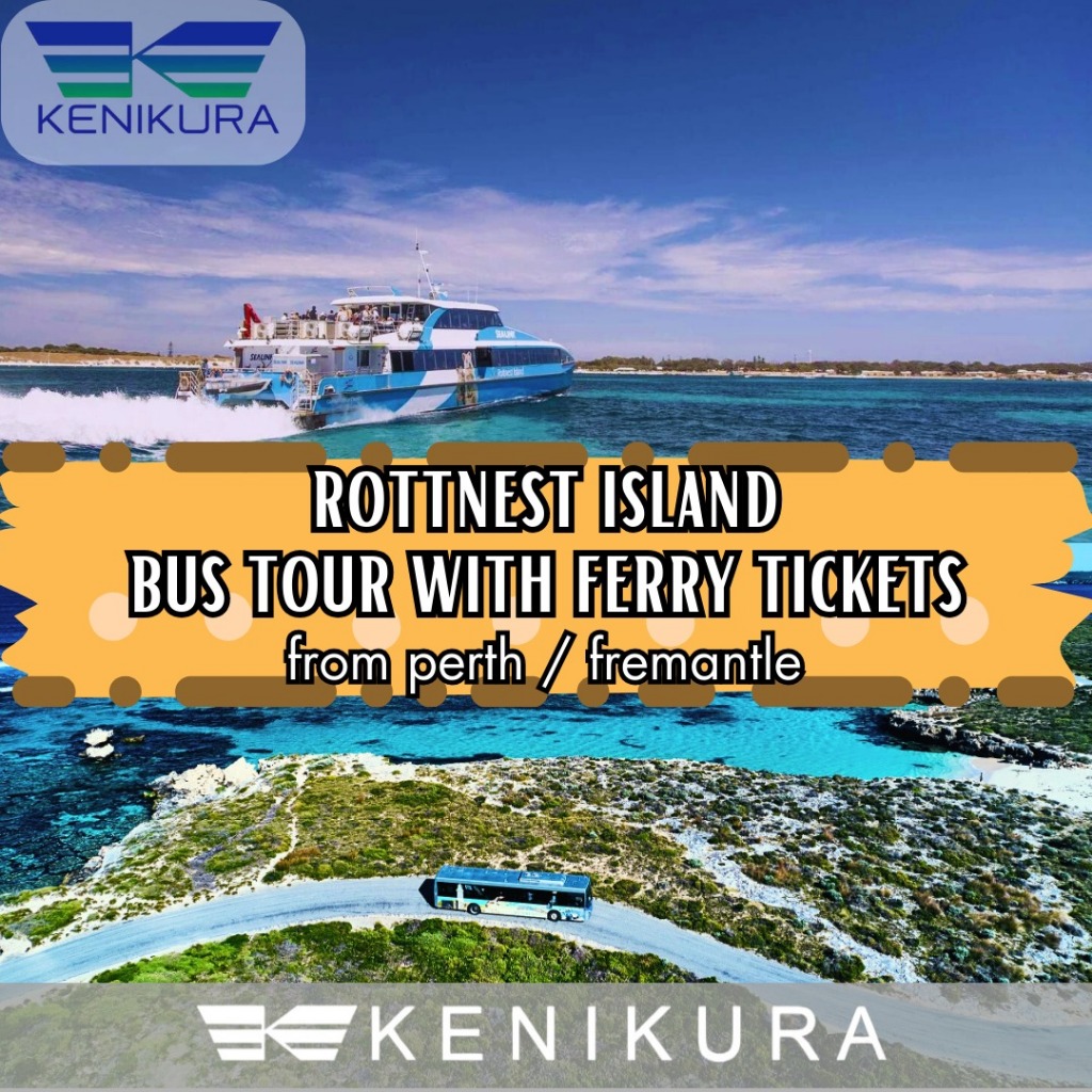 Jual Rottnest Island Bus Tour with Ferry Tickets from Perth ...
