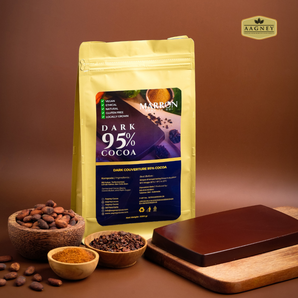 Jual Couverture Dark 95% Cocoa 1000gr - Aagney Cocoa | Shopee Indonesia
