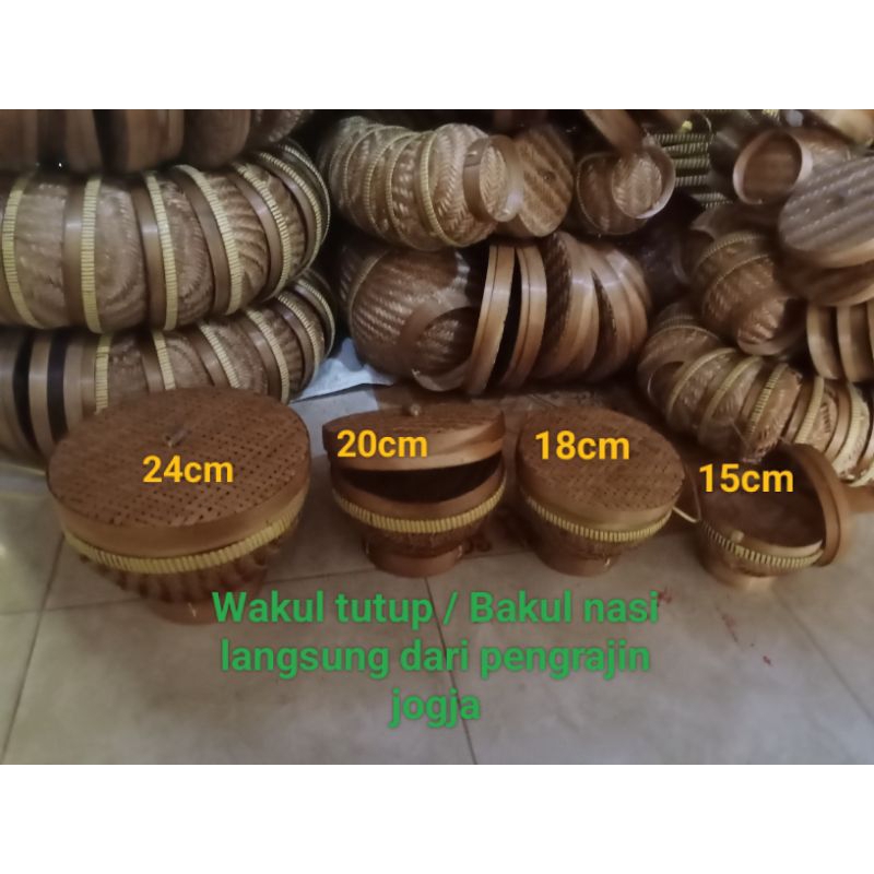Jual wakul bambu/ bakul nasi bambu | Shopee Indonesia