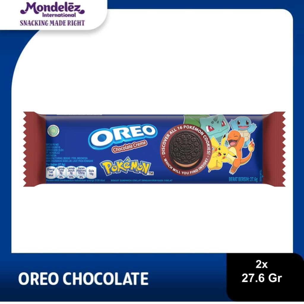 Jual Oreo Biskuit Chocolate Pcs 27.6g Untuk Snack Sekolah - twinpack ...