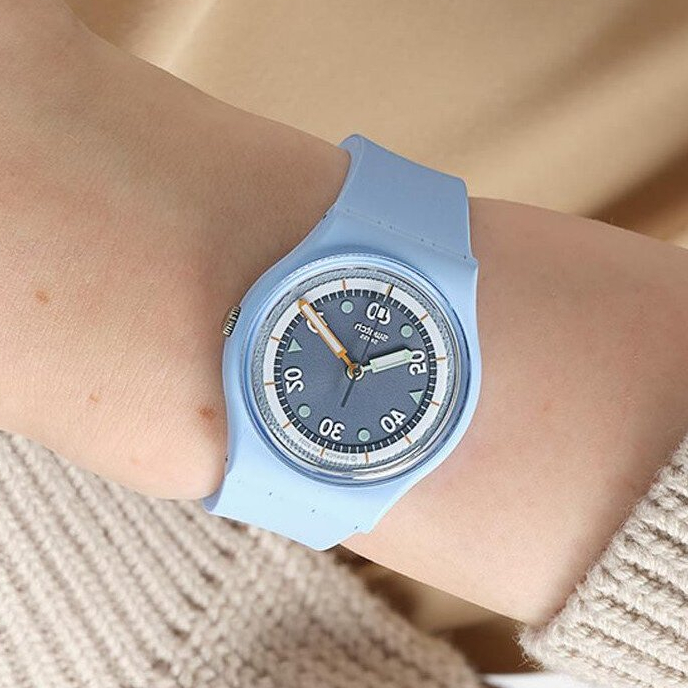 Jual JAM TANGAN WANITA SWATCH SO31L100 FROZEN WATERFALL ORIGINAL ...