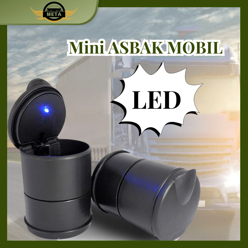 Jual Asbak Mobil Mini Portable Car Ashtray LED | Shopee Indonesia