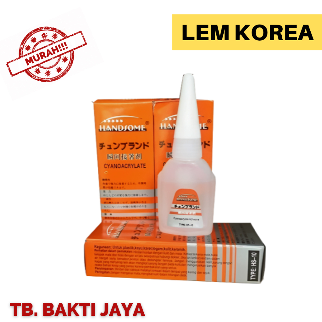 Jual Lem Korea Cair Handsome HS-10/ Lem Serbaguna/ Lem Korea Handsome ...