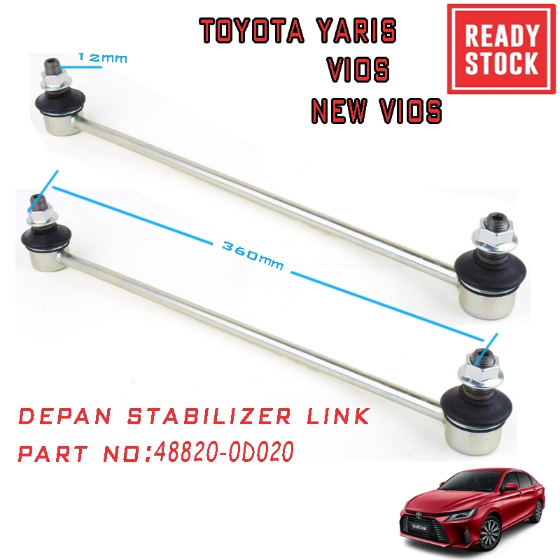 Jual YARIS VIOS NEW VIOS LINKS TABILIZER DEPAN / STABILIZER LINK TOYOTA ...